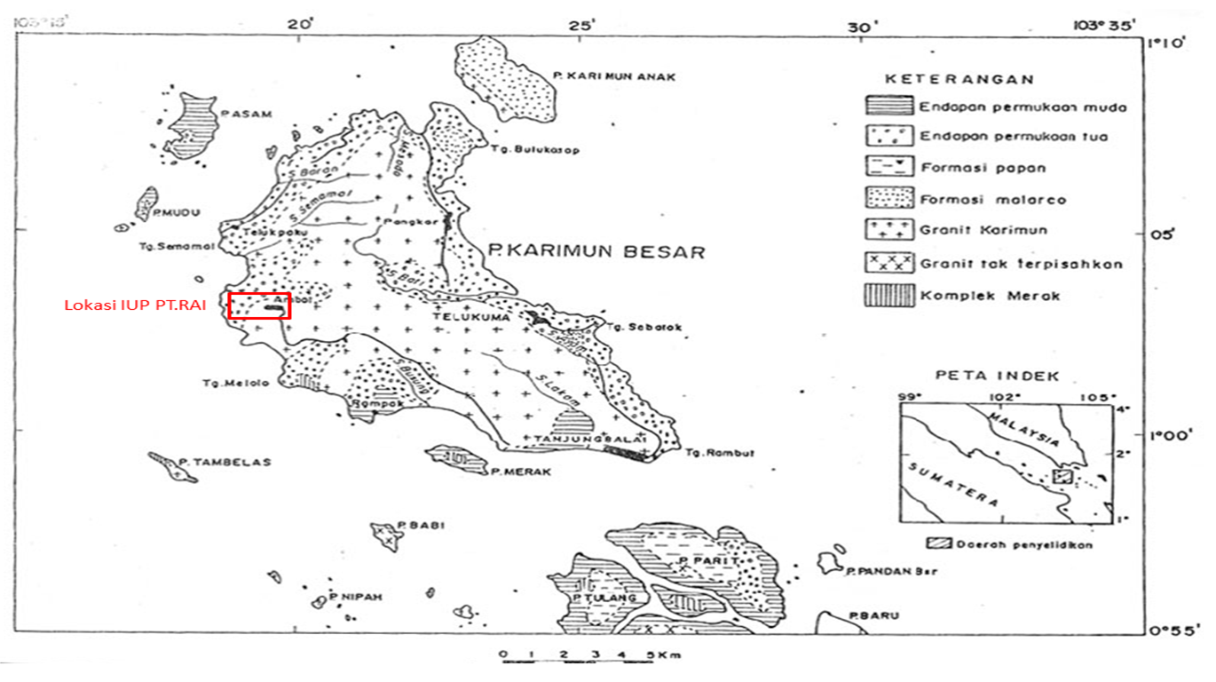 Keadaan Geologi dan Stratigrafi Pulau Karimun, kepulauan Riau ~ MineMining