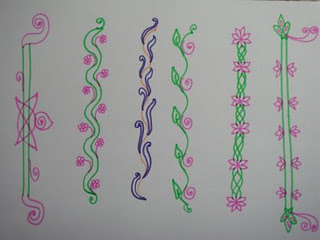 sankranthi muggulu and Mehandi designs...: side designs