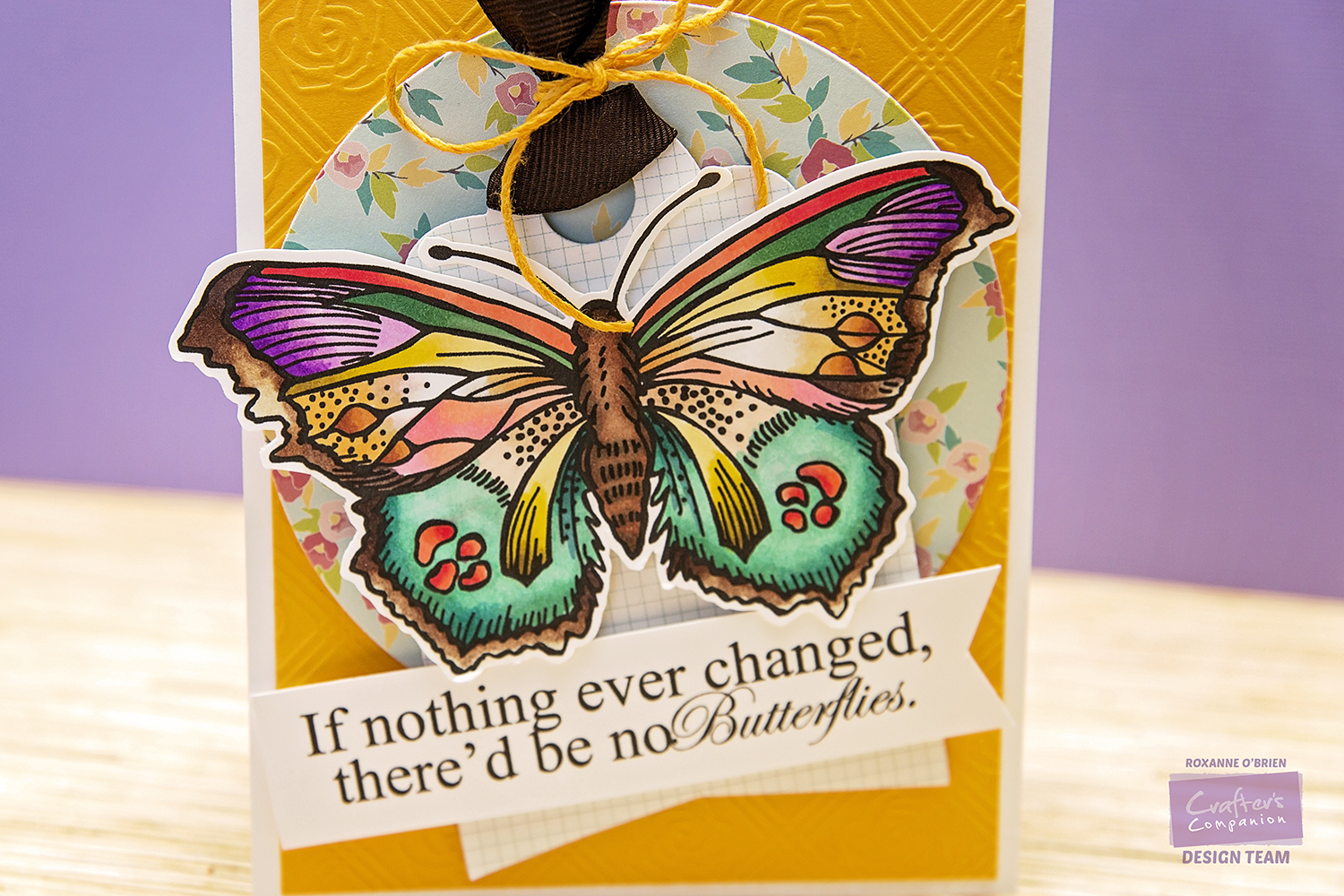 Organized Chaos: Butterfly Layered Card