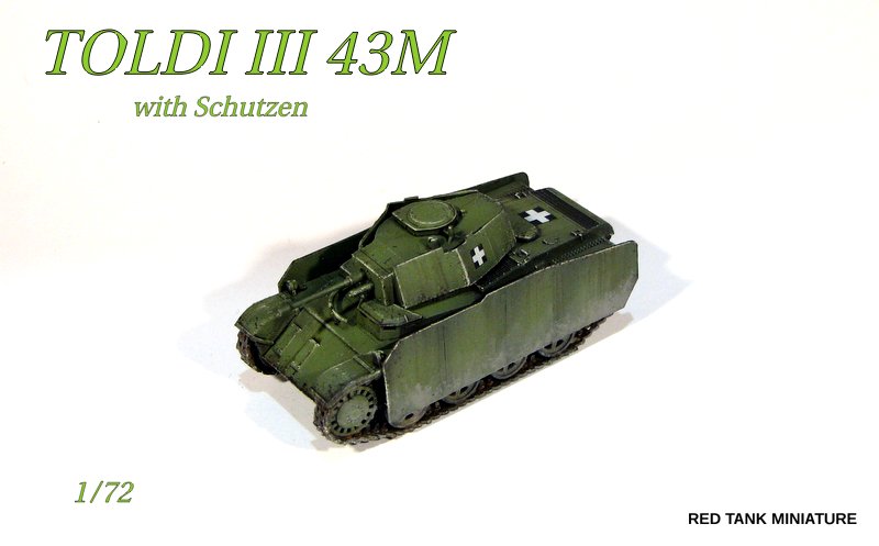 Gulumik Military Models: 43M TOLDI III with schutzen 1/72
