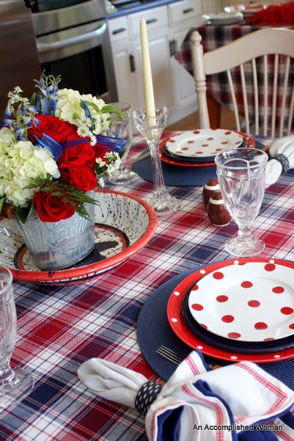 Yankee Doodle Dandy Table Decor!