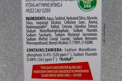 A little piece of me: BlanX - white shock formula (whitening toothpaste ...