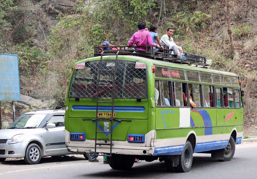 Stock Pictures: Crowded and overflowing public transport
