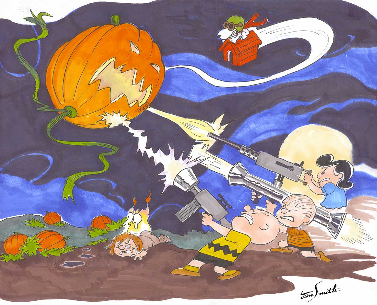 JIM SMITH CARTOONS: The Great Pumpkin War of 1966