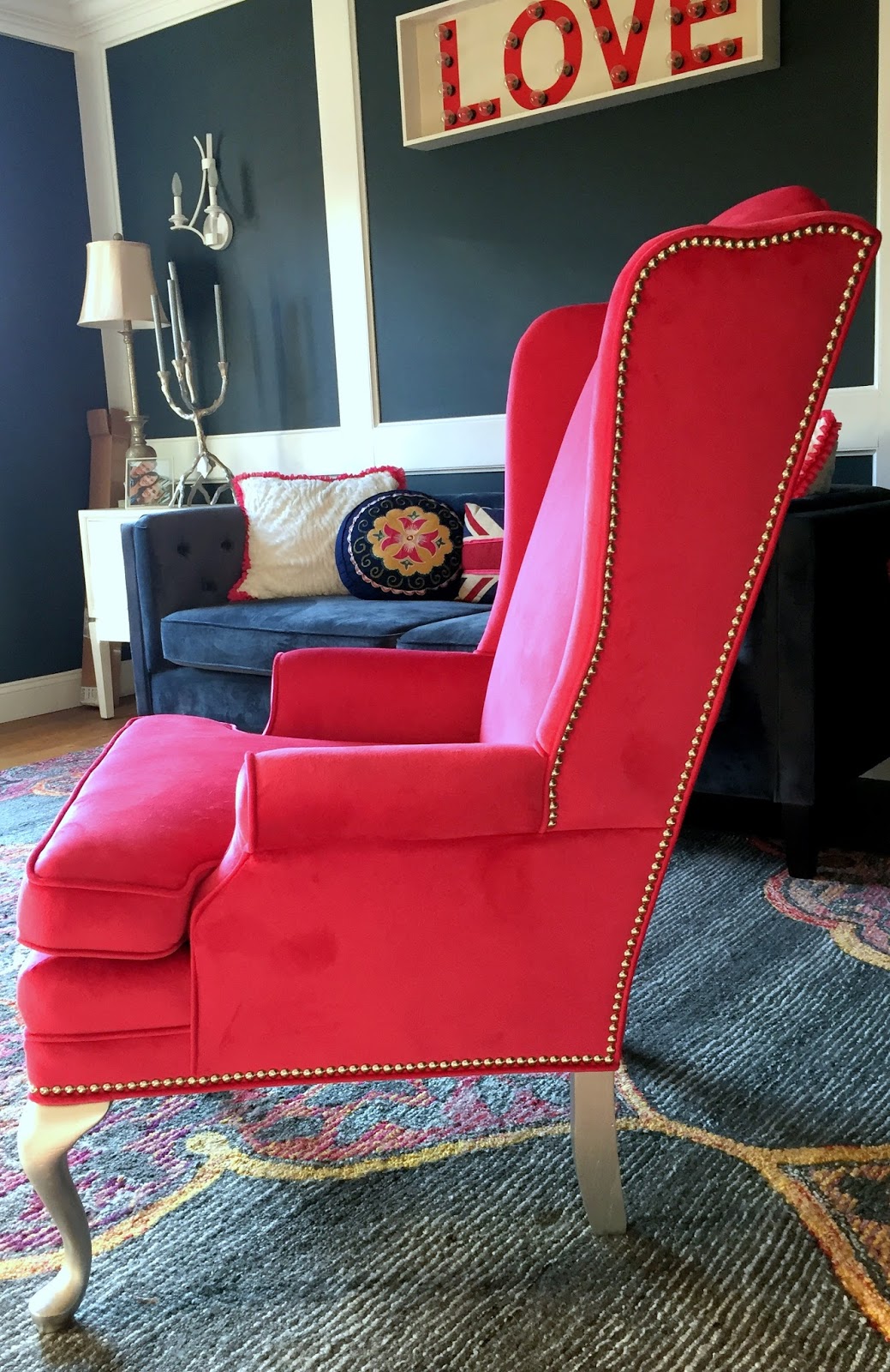 Wingback Chair Reupholstered