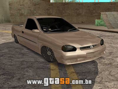 Mods GTA San Andreas: Chevrolet Corsa Pick-Up Edit + Som