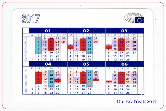 My Pocket Calendars: EU Calendar