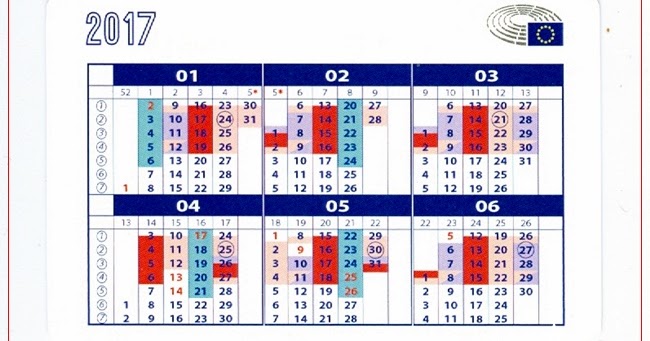 My Pocket Calendars: EU Calendar