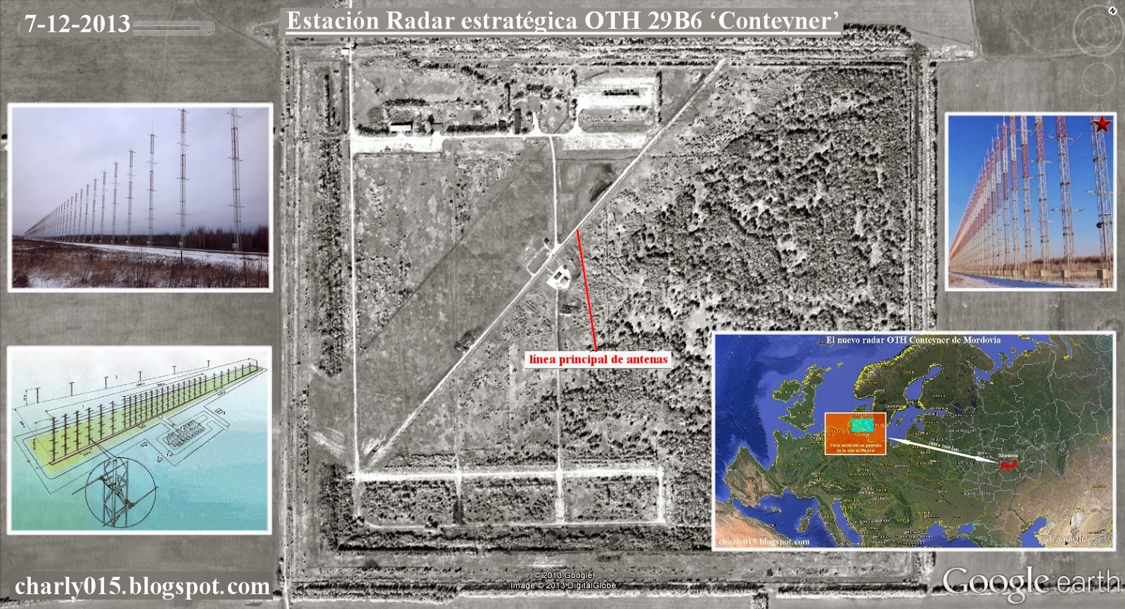 Análisis Militares: Imagen satélite del nuevo radar OTH 'Conteyner'