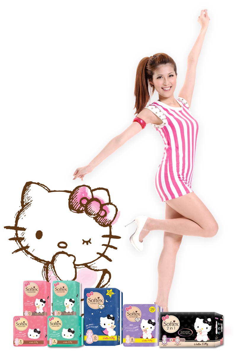 Stay #PawsitivelyHappy amid epic ‘red’ days with Softex Hello Kitty ...