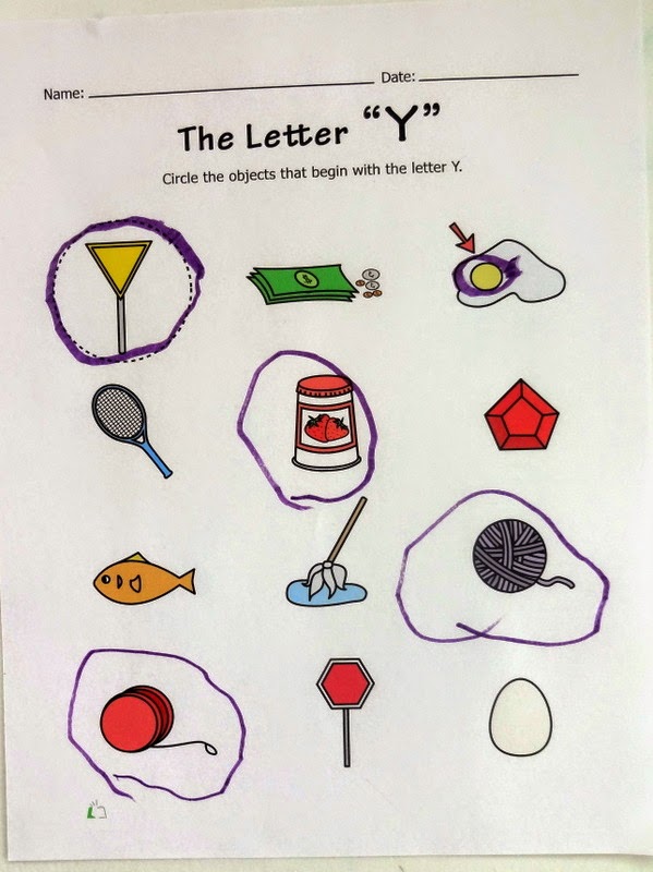 Mom's Tot School: The Letter Y