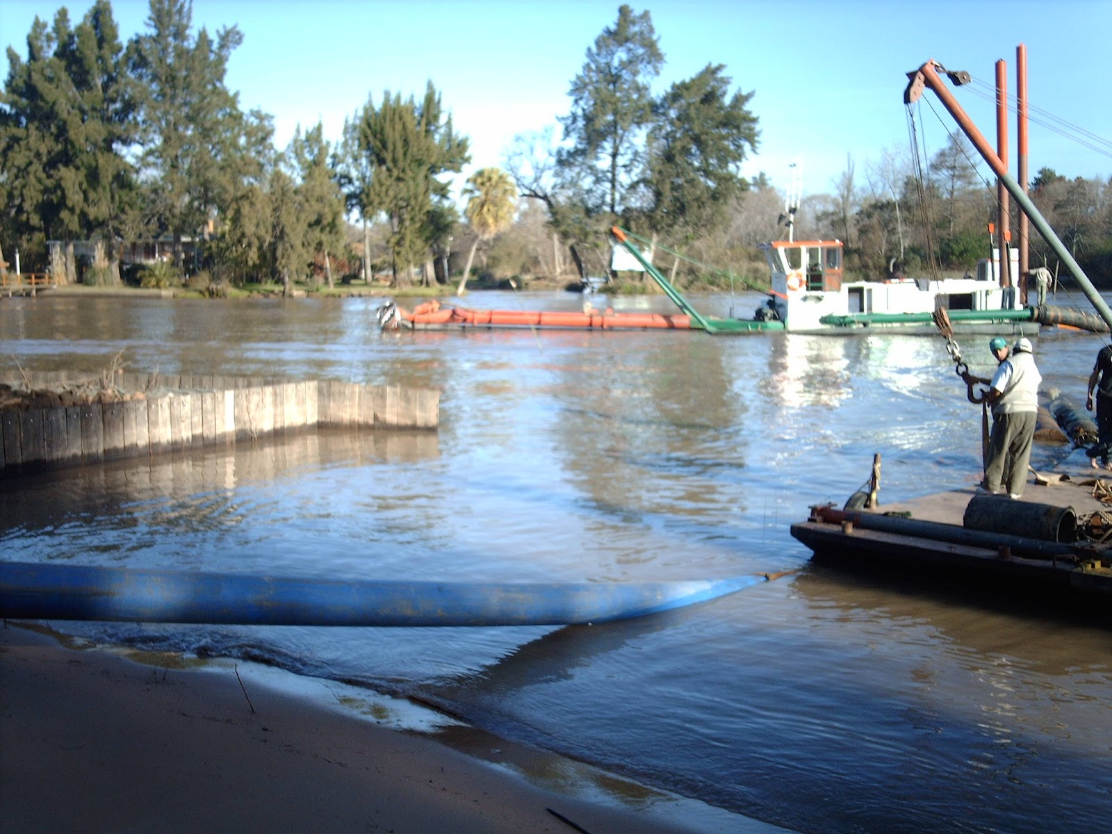 Tigre, ahora: Comenzaron los dragados en el Río Sarmiento