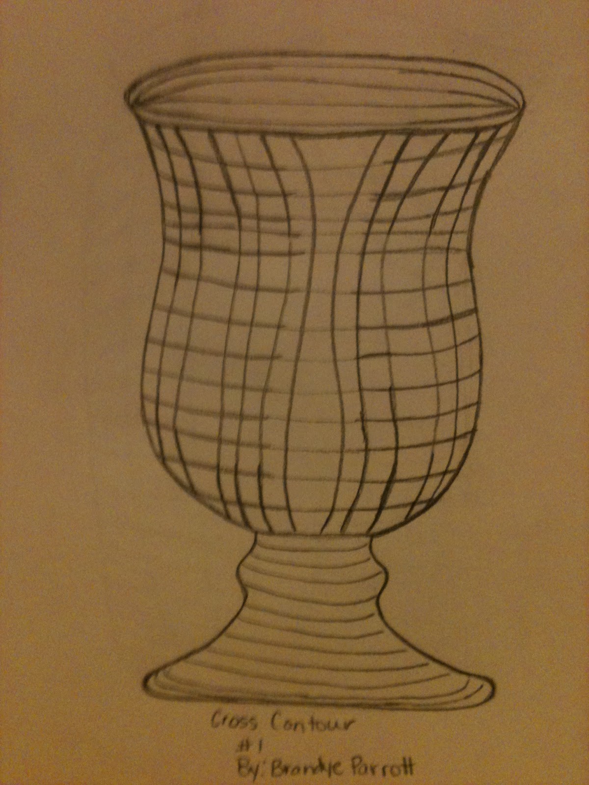 Montevallo Dept of Art May Drawing: Cross Contour 1 & 2 by Brandye Parrott