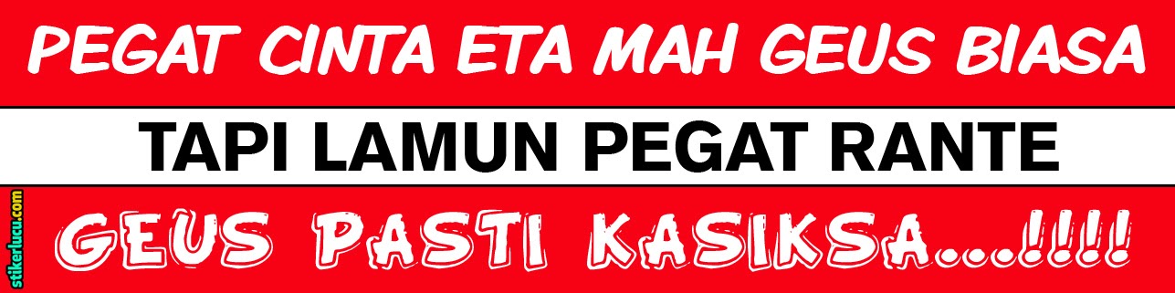 Stiker Motor Basa Sunda Lucu | Stiker Lucu