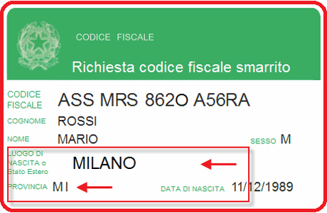 Richiesta codice fiscale smarrito: istruzioni, domanda e documento