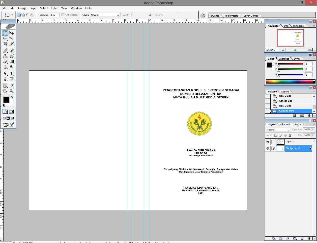 Cara setting cover buku (Hard cover) - Radicha