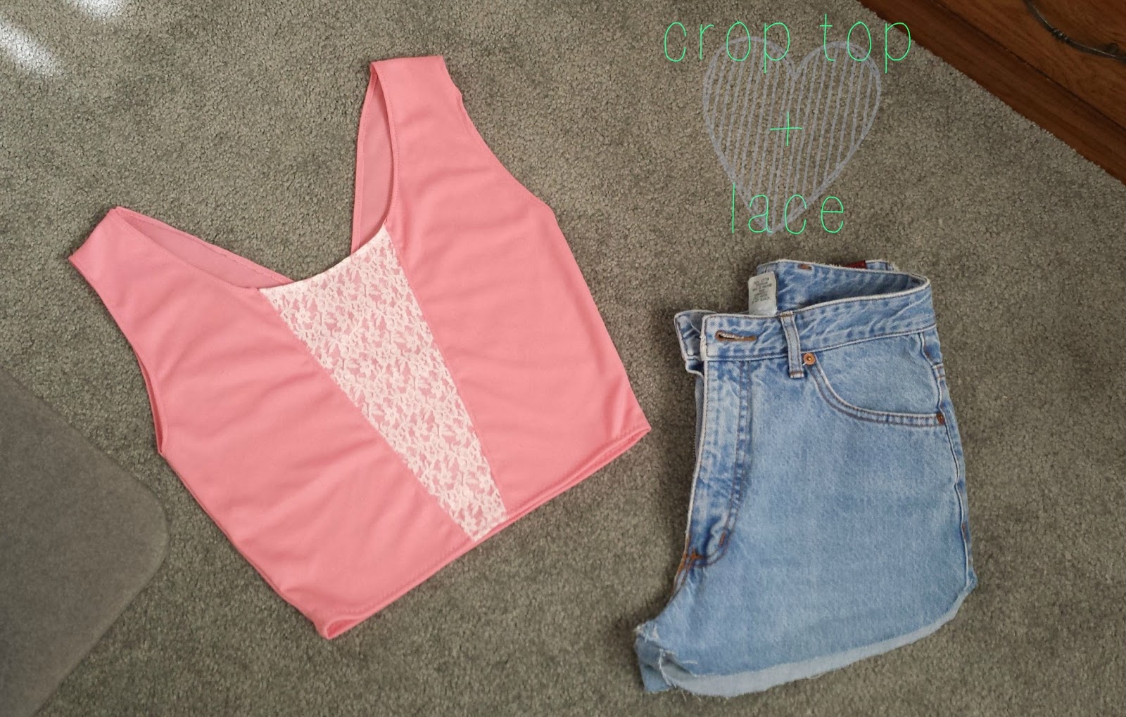Laugh Love Live Dance: Sewing DIY-Lacey Crop Top