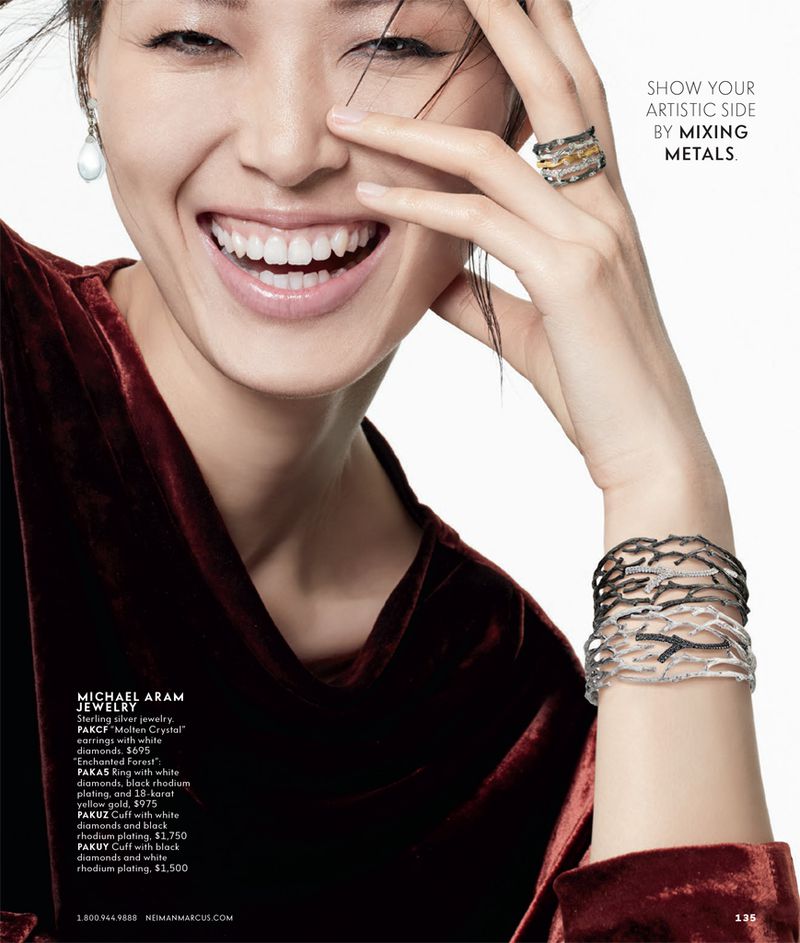 Asian Models Blog Editorial Tian Yi For Neiman Marcus Catalog September 2018