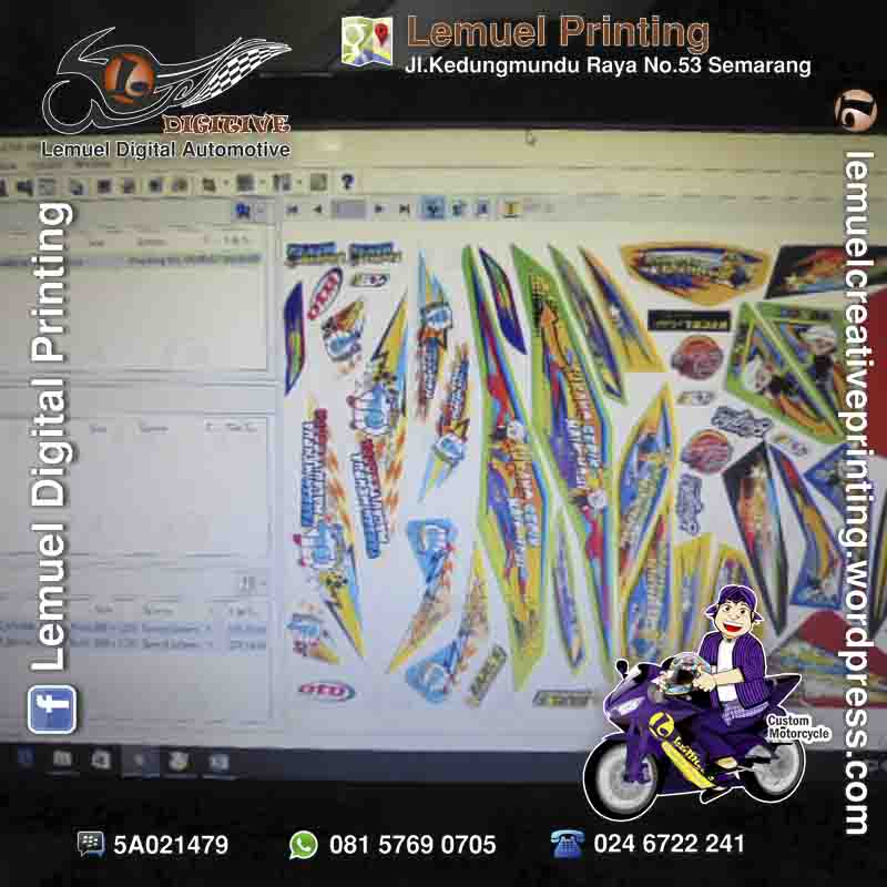 Custom Sticker Decal Vinyl Striping Motor System Meteran Berkualitas By ...