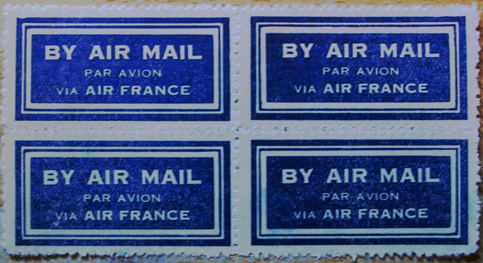 International Airmail And Priority Mail Labels: France: Air France ...