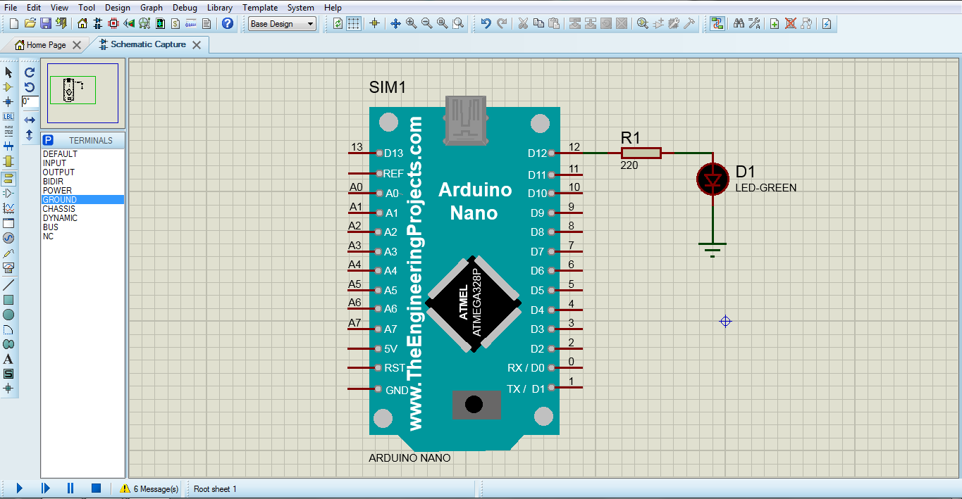 blink con arduino nano