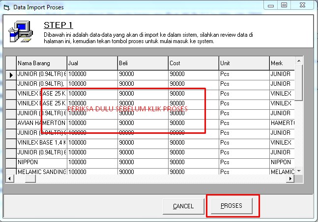 SIMAK Accounting Software: Import Master Barang dari Excel