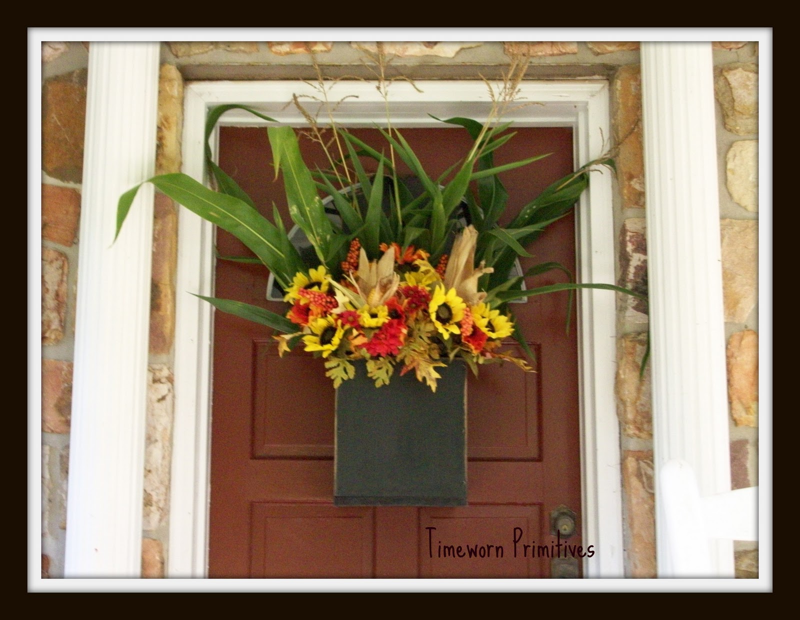 Timeworn Primitives: Autumn..Wooden Door Boxes..