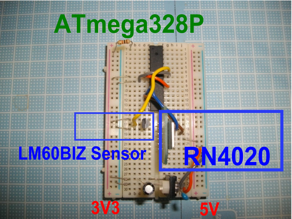 knaka Tech-blog: RN4020 BLE, esp32 WIFI Bridge 接続編