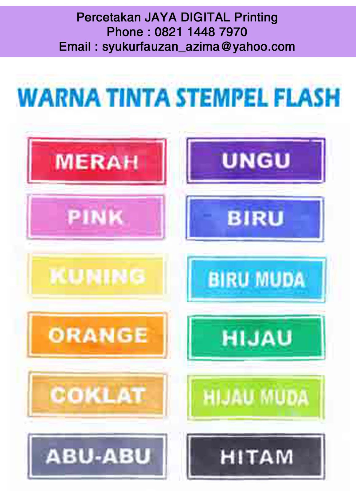 Stempel Flash dan Stempel Warna ~ Jaya Digital » Jasa Fotocopy ...