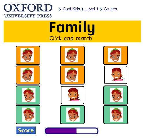Blog de Inglés de Amparo: Family: Memory game.