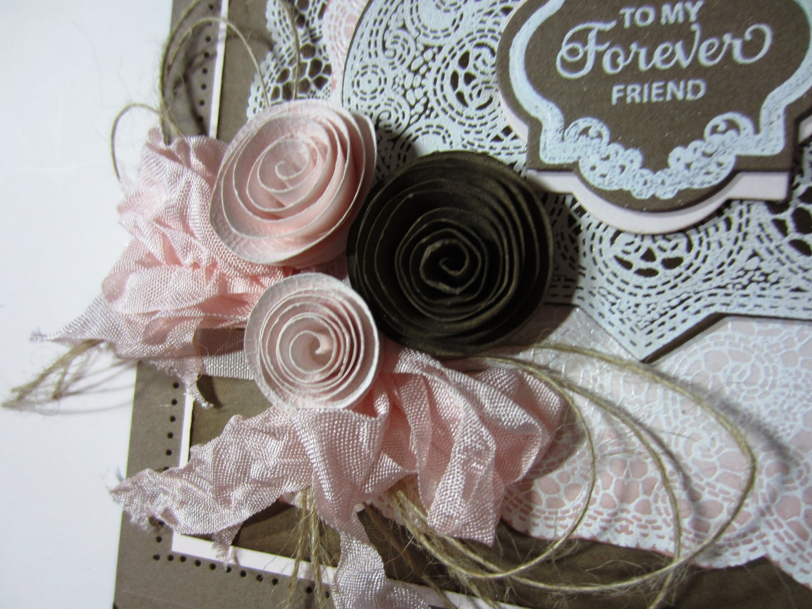 PartiCraft (Participate In Craft): Lace Friend Card