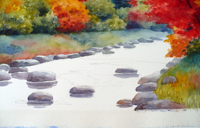 Zeh Original Art Blog Watercolor and Oil Paintings: Autumn Glory II - A ...
