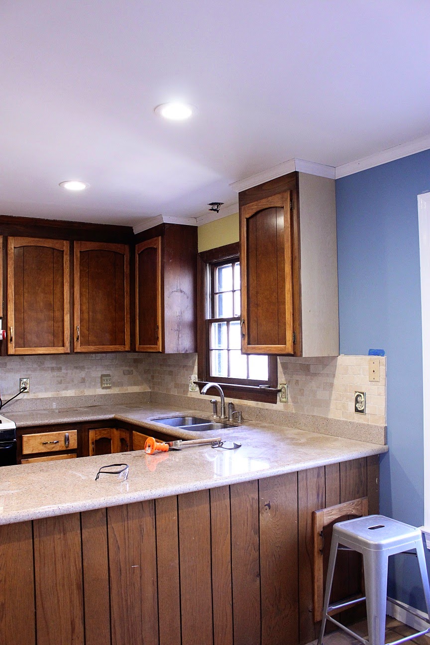 *The Handcrafted Life*: Short Term Kitchen Update: Goodbye Pelmet and ...