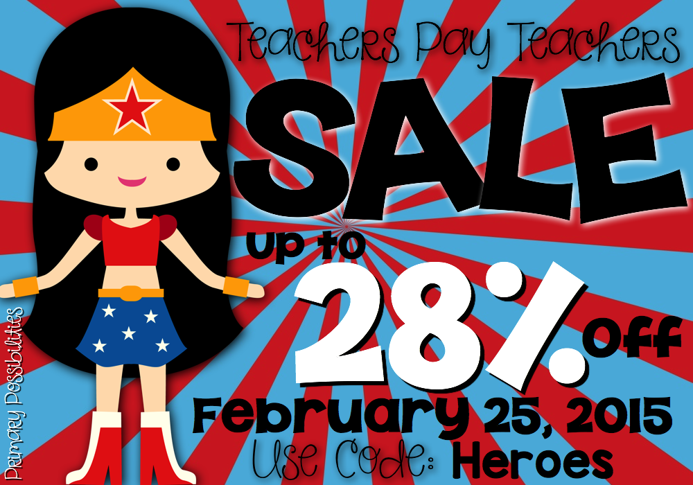 Primary Possibilities: Super Hero Sale Products for Super Hero Teachers!
