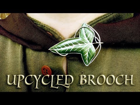 Lord of the Rings' Leaf of Lorein Brooch Tutorial Uses Recycled Soda ...