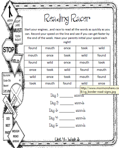 FIRST GRADE MON-STARS: Reading Street Unit 4