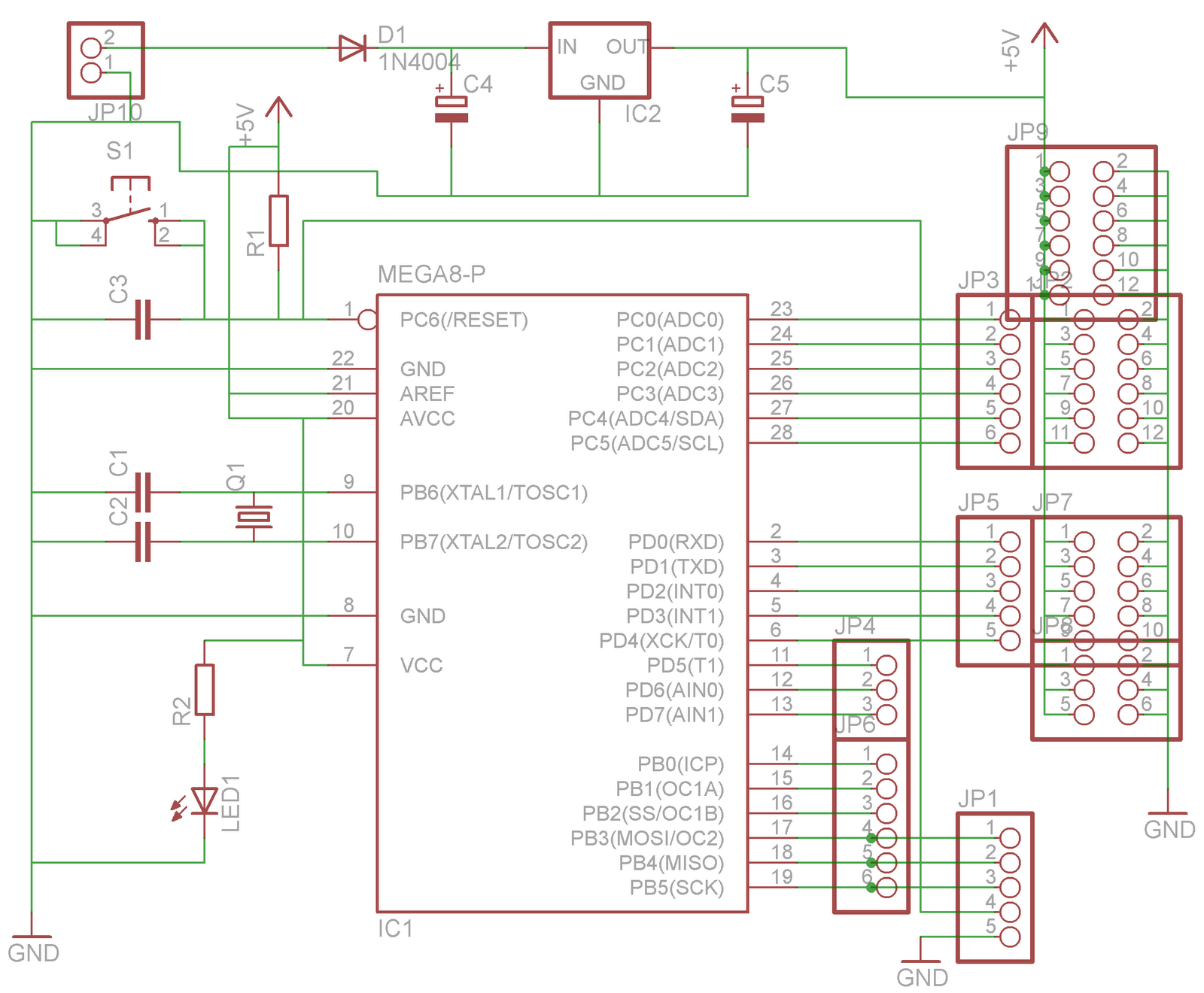Sains dan Teknologi: RANGKAIAN MINIMUM ATMEGA8