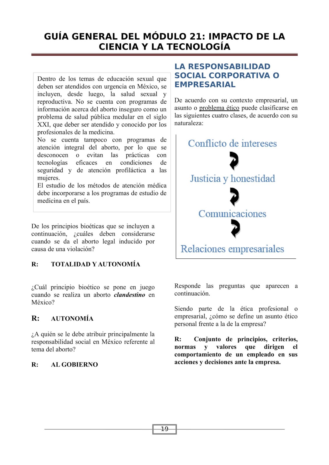 Guías Nuples GDL: Modulo 21 Impacto De La Ciencia Y Tecnologia