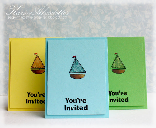 Peppermint Patty's Papercraft: Invitations card set