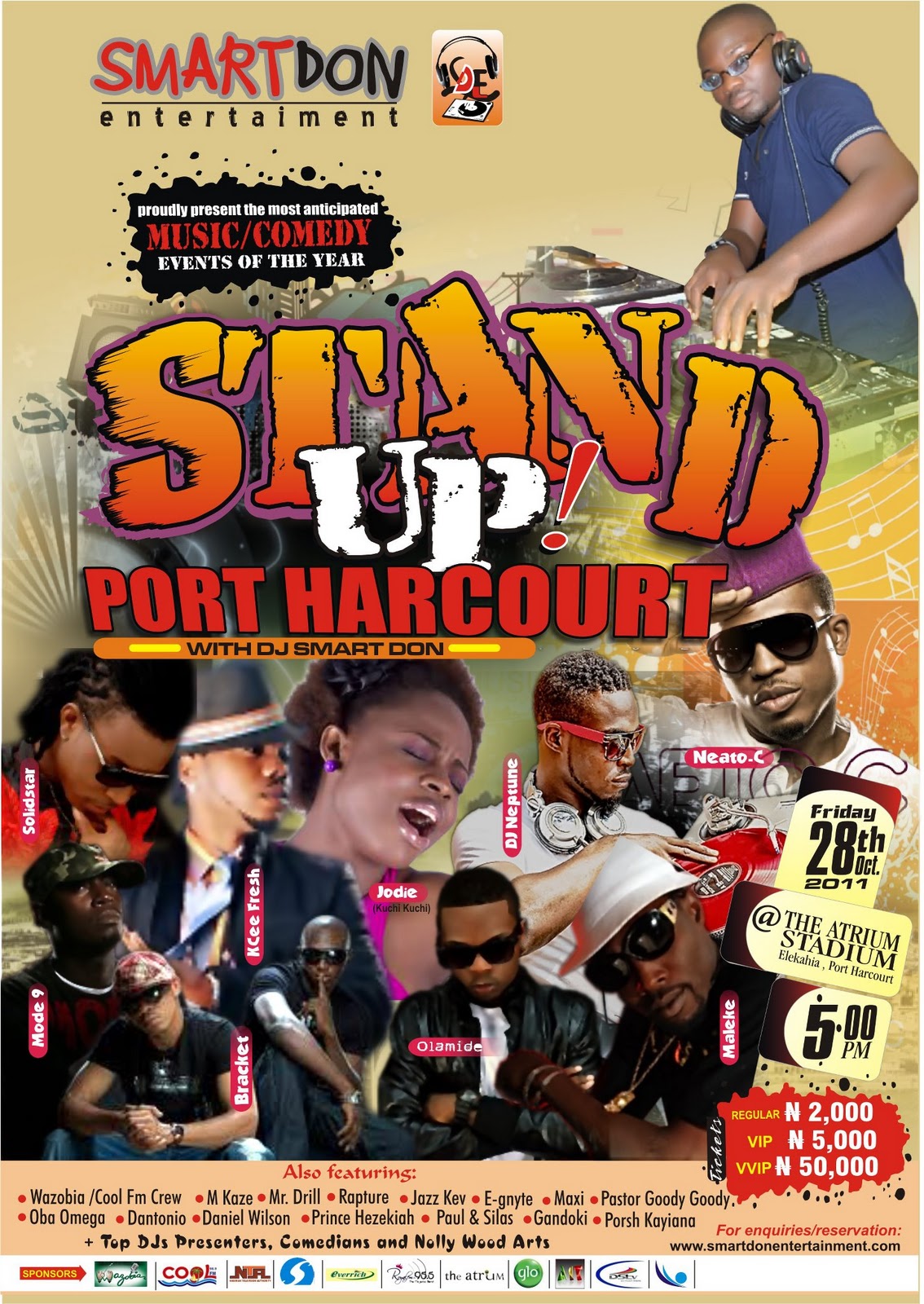 NAETO C, BRACKET, MODENINE, KCEE (OF KC PRESH) AND WAZOBIA/COOLFM CREW ...