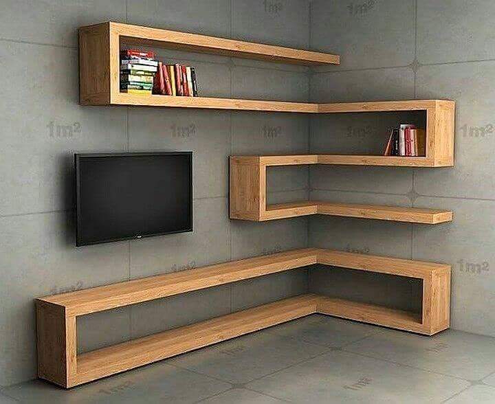 Contoh Desain Rak Dinding Cantik Kayu Minimalis - Foto Desain Rumah Terbaru