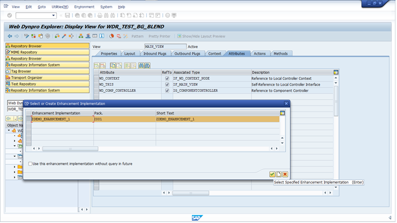 Enhancements In Web Dynpro Abap Part Ii Sap Online Guides