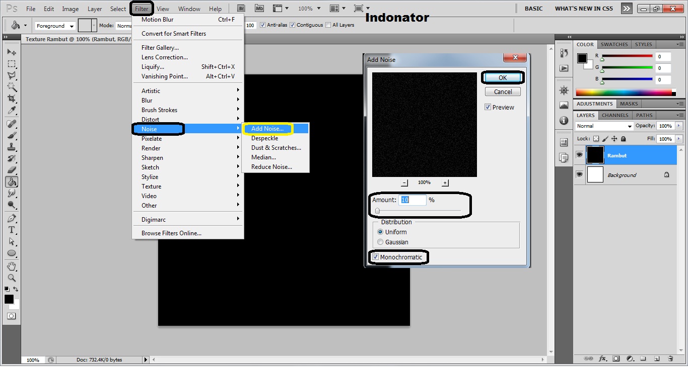 Indonator: Membuat Texture Rambut di Photoshop