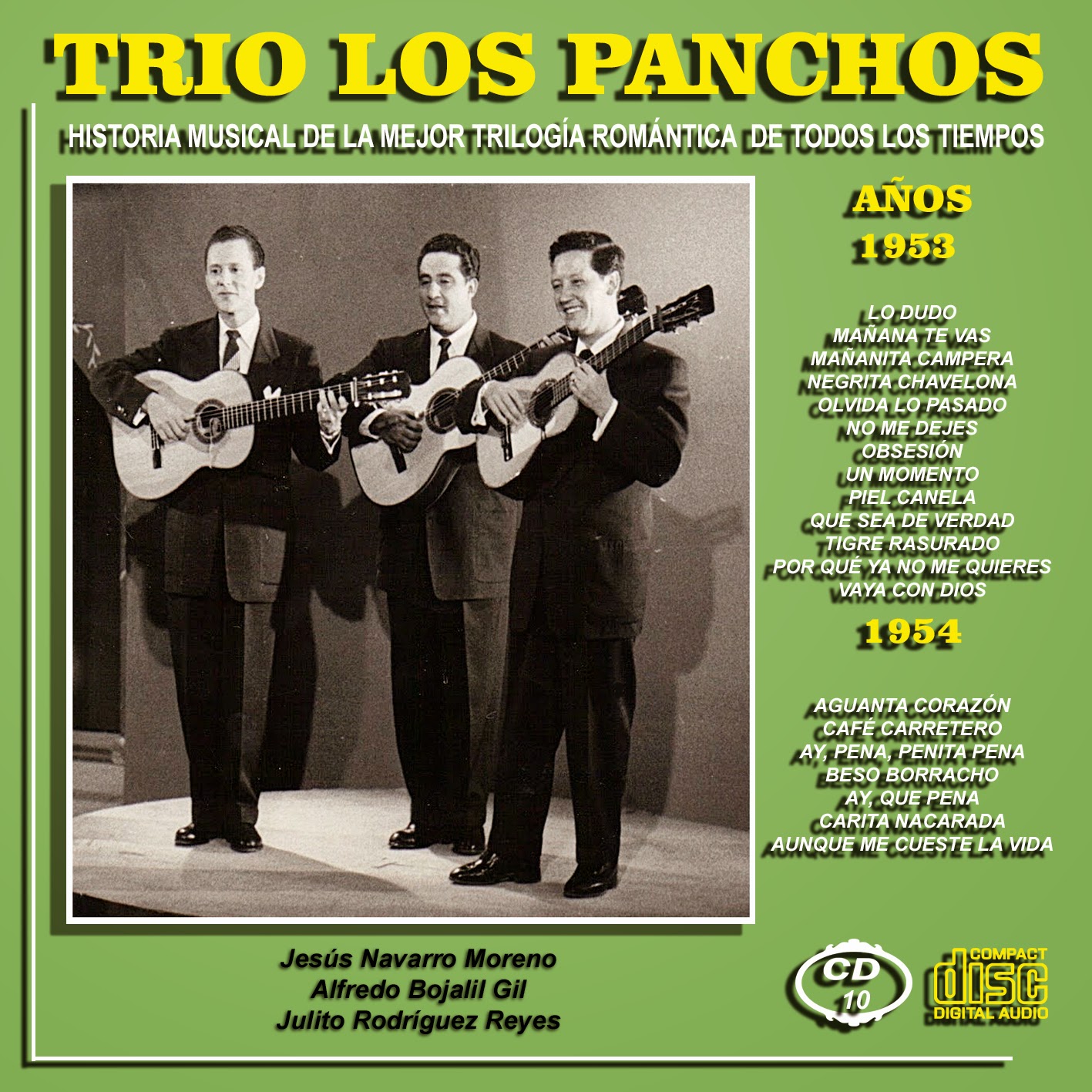 TRIO LOS PANCHOS Y SUS INVITADOS: HISTORIA MUSICAL CD 10 - 1952-1953 ...