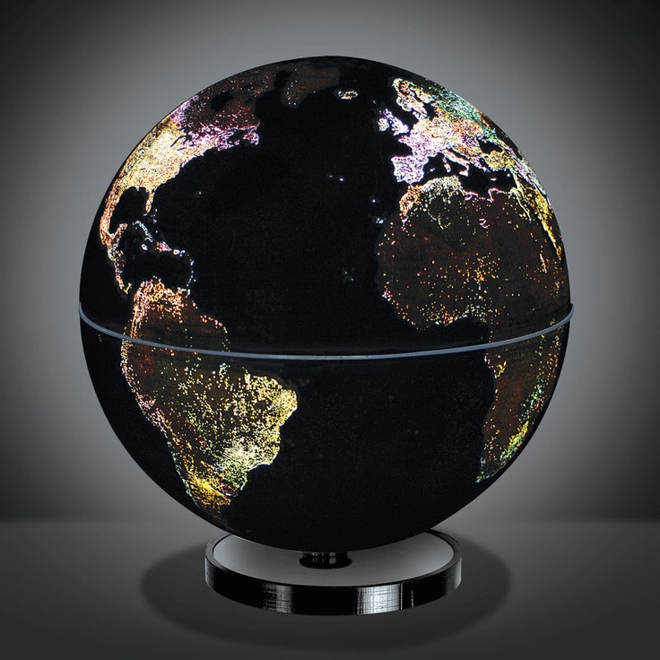Arteeblog: Globo terrestre iluminado "City Lights Globe"