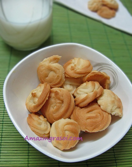 AmazingRasoi: Flower Butter Cookies