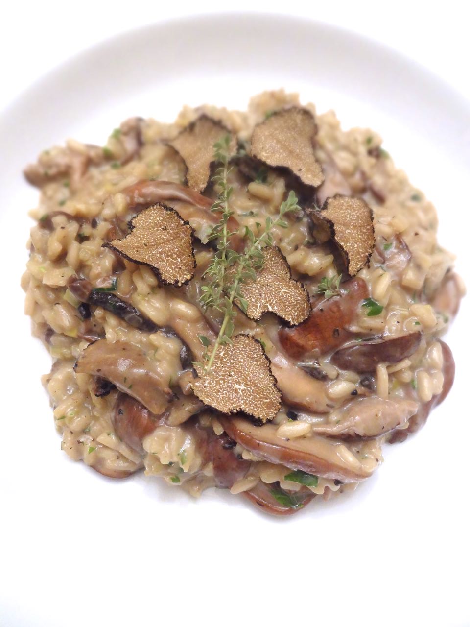 Scrumpdillyicious: Wild Mushroom Risotto with Shaved Black Truffles