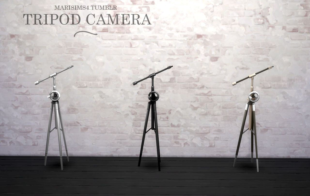My Sims 4 Blog: Tripod Camera by MariSims4