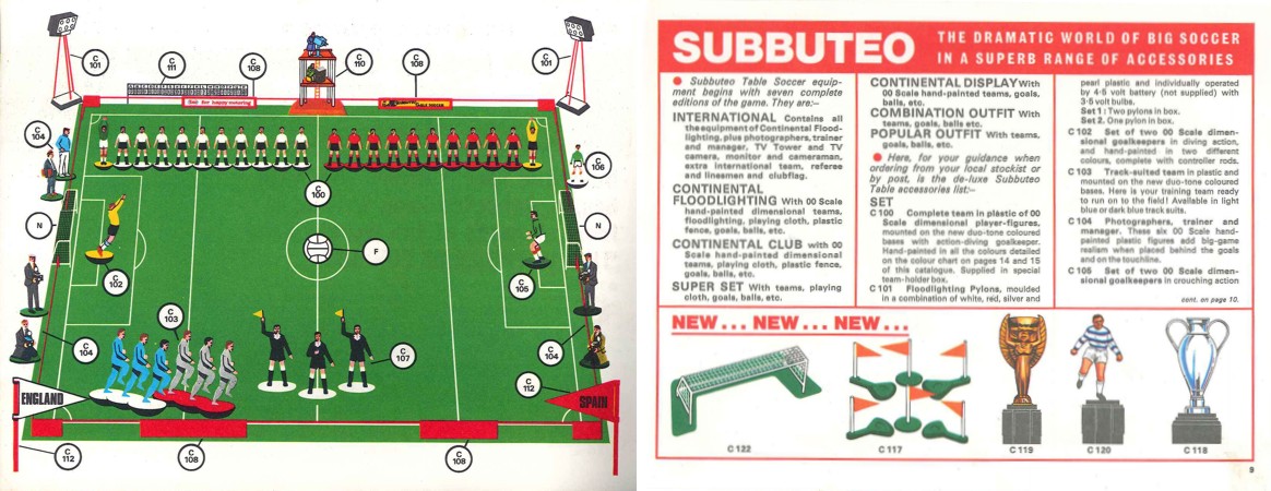 Subbuteo catalogue, 1969 ~ The Football Attic