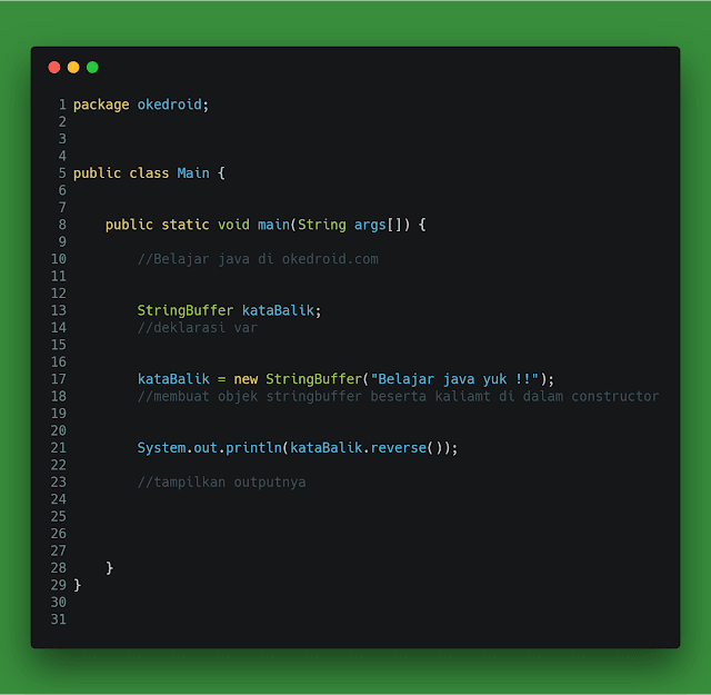 Contoh Jadwal Membalikan Kata String Di Java - Java Media Kita